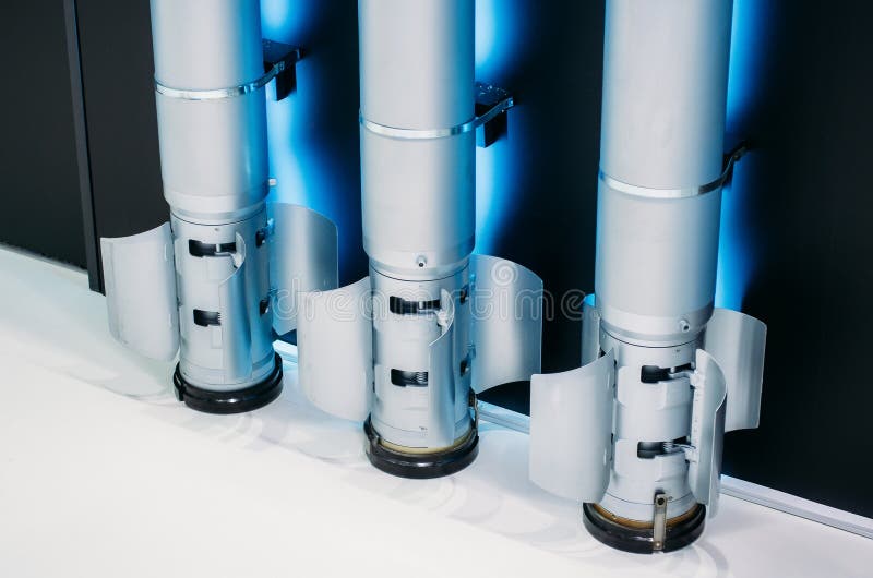 Three Missiles Weapons Warhead Innovation Construction Stock Image ...