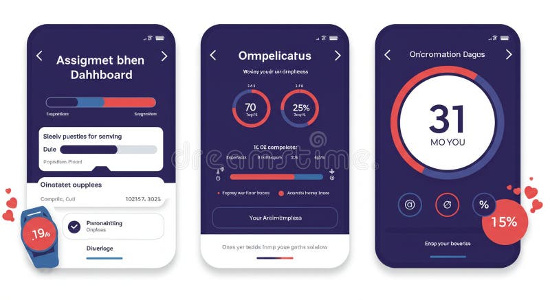 Various Dashboard Interfaces Stock Illustrations – 530 Various ...