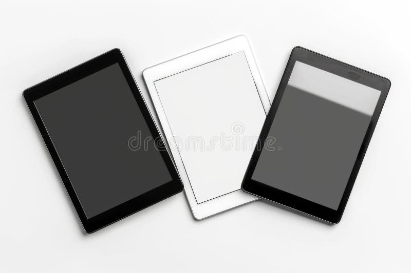 Three Mobile Devices Placed Together on a Clean Surface, Ideal for ...