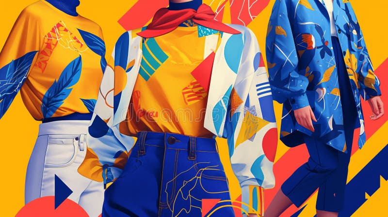 Three Models in Dresses. Sketch, Vector Illustration. Stock Vector ...