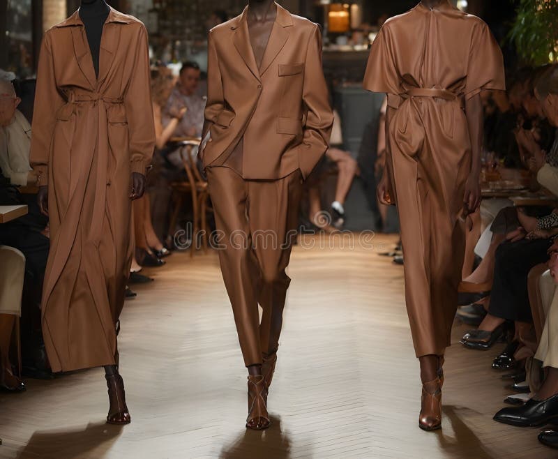Mocha Mousse Fashion Show Highlights Contemporary Elegance in Stylish ...