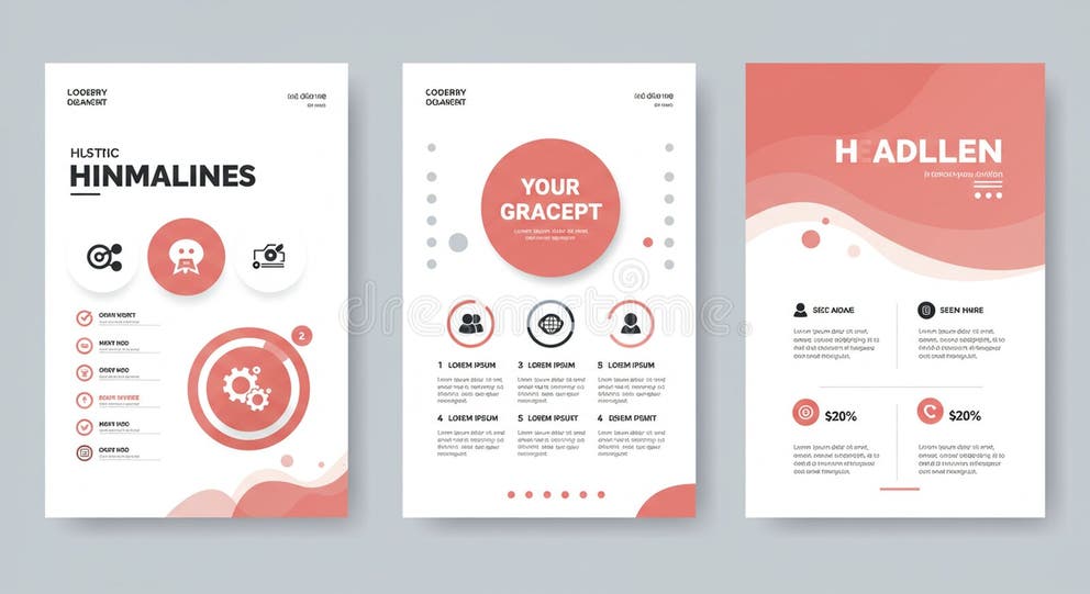 Three Modern Infographic Templates are Displayed, Each Featuring a ...