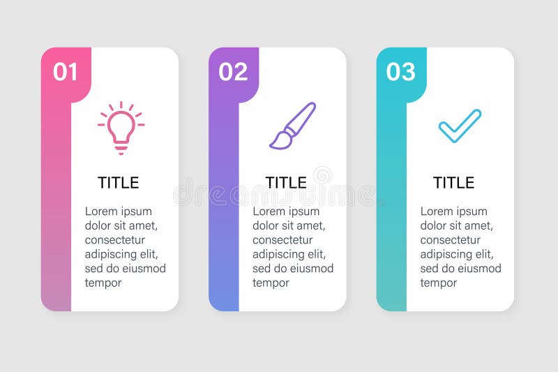 Numbered Infographic Cards Stock Illustrations – 12 Numbered ...