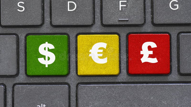 Three Money Keys on Computer Keyboard Stock Photo - Image of business ...
