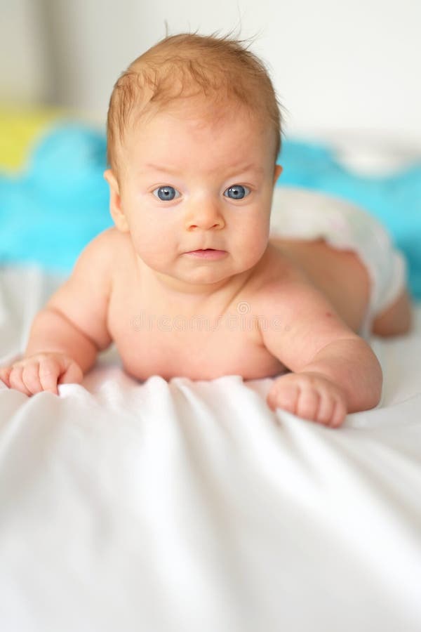 Three months old baby stock image. Image of people, baby - 72504723