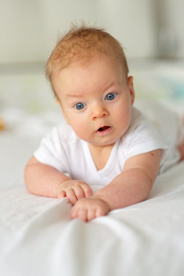 Three months old baby stock image. Image of resting, little - 74008573