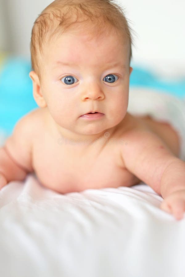 Three months old baby stock image. Image of resting, small - 76688195