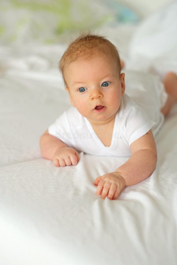 Three months old baby stock photo. Image of childhood - 78830316