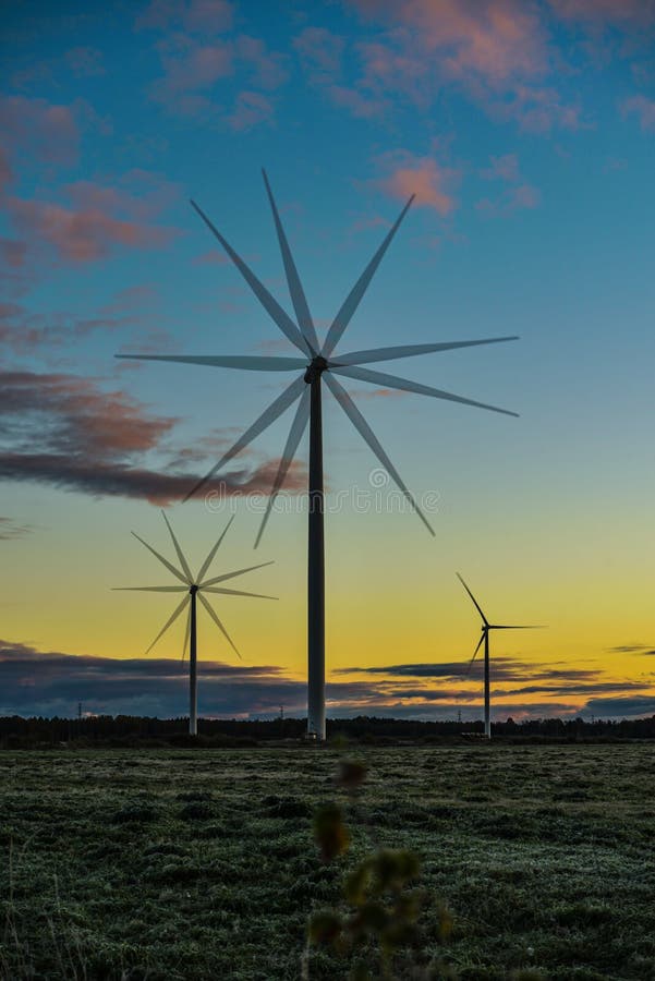 Moving wind turbine stock photo. Image of supply, generator - 16096596