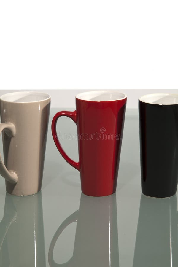 The Three Mugs stock photo. Image of white, beige, silver - 22003430