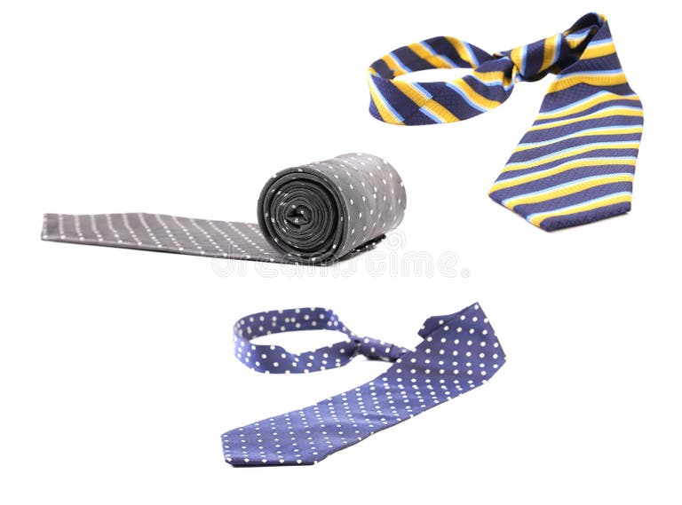 Three multi-colored ties stock image. Image of textile - 35912937