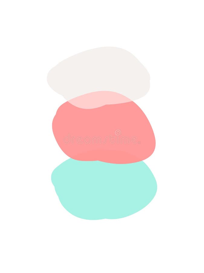 Three Multi-colored Transparent Spots Stacked. Vector Illustration for ...