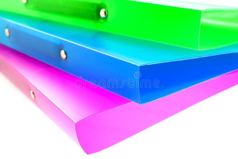 Brightly Colored Plastic File Folders Background Stock Photos - Free ...