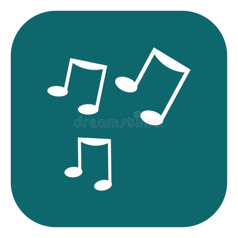 Three Music Notes, Icon Icon Stock Vector - Illustration of sign, notes ...