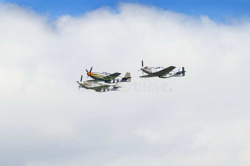 Three Mustangs in Flight stock photo. Image of aviation - 367782598