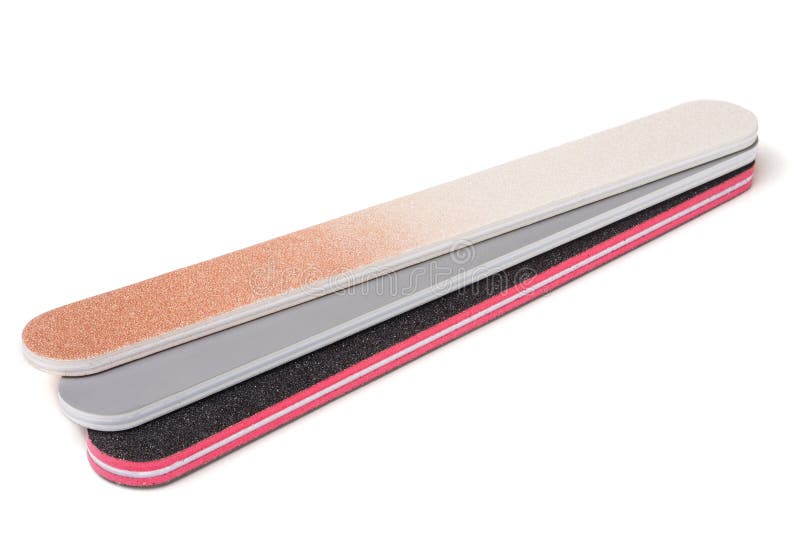 Set of Different Abrasive Tools and Protective Safety Glasses on Grey ...