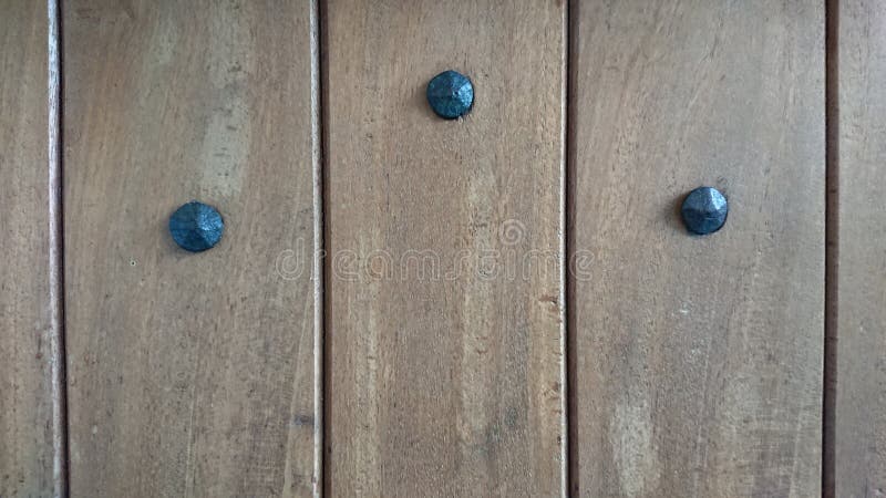Three Nails Wooden Abstract Background Stock Photo - Image of nails ...