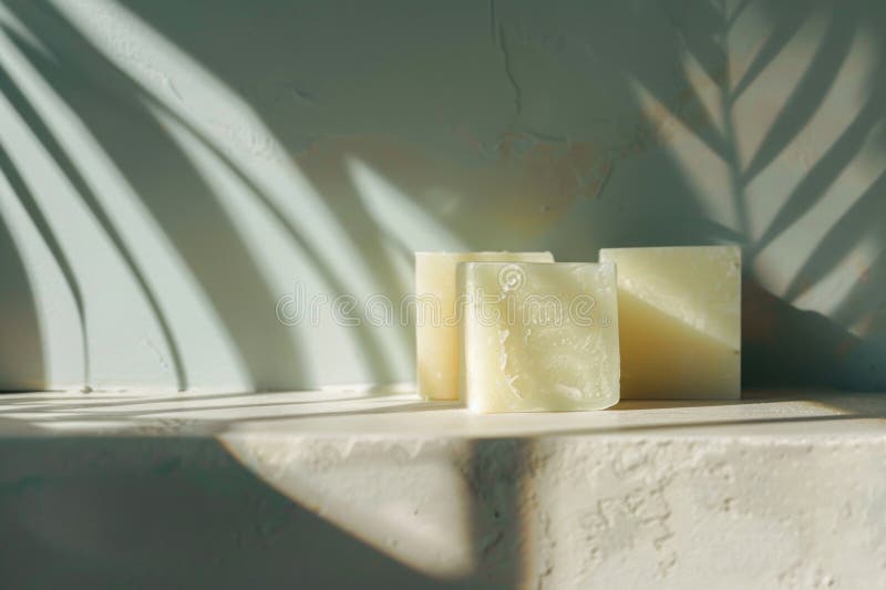 Natural Aloe Vera Soap Bars in Sunlit Minimalist Setting - Perfect for ...