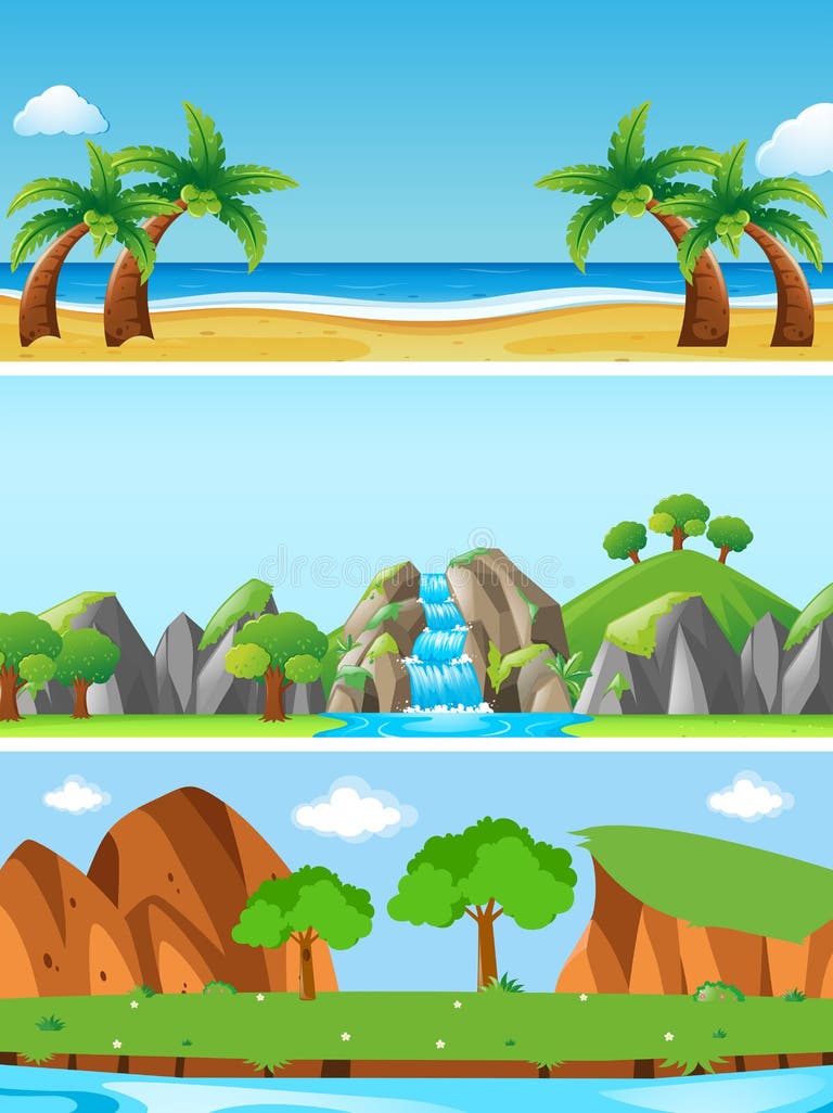 Different Landforms Stock Illustrations – 48 Different Landforms Stock ...