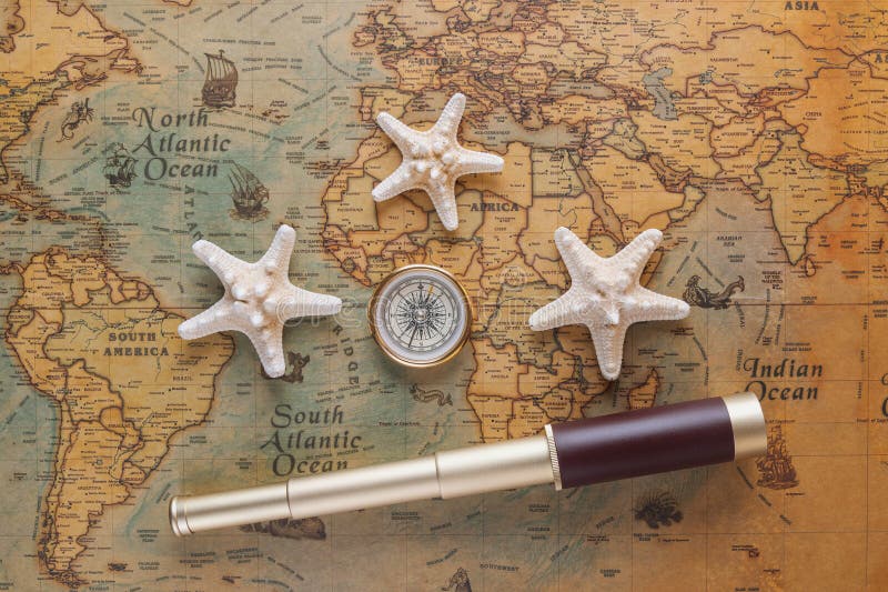 Three Nautical Stars in the Form of Hotel Qualifications, a Compass and ...
