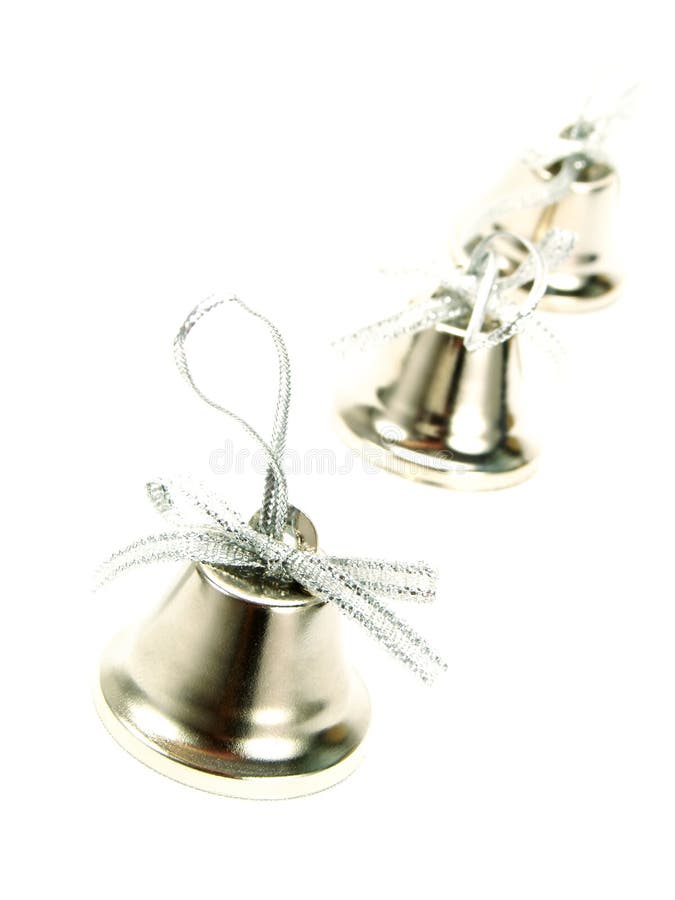 Pine Branch and Christmas Silver Decorations Stock Photo - Image of ...