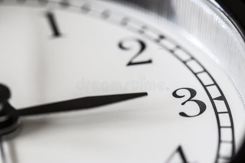 Three O`clock on Clock Face Stock Photo - Image of classic, timepiece ...