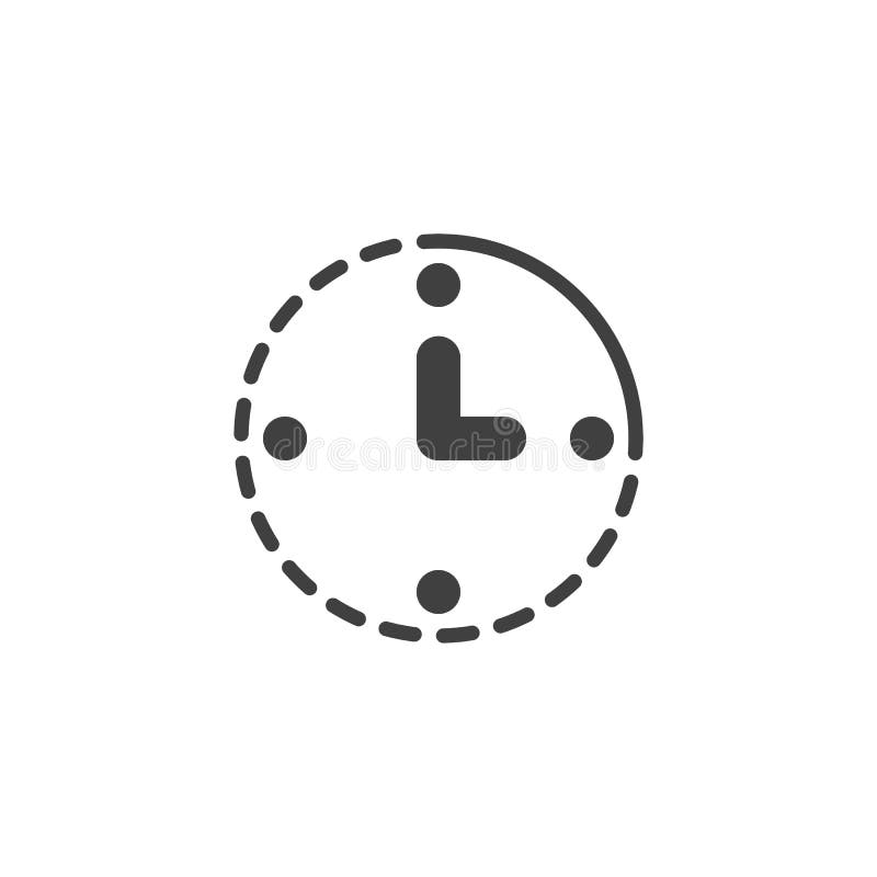 Three O`clock Time Vector Icon Stock Vector - Illustration of sign ...