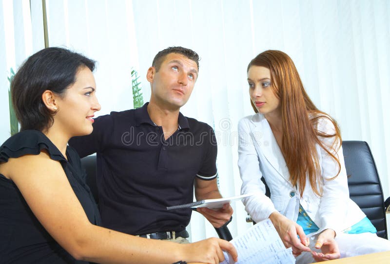 Three In The Office Picture. Image: 3686931