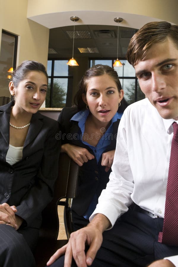 Three office workers stock image. Image of businessman - 10549767