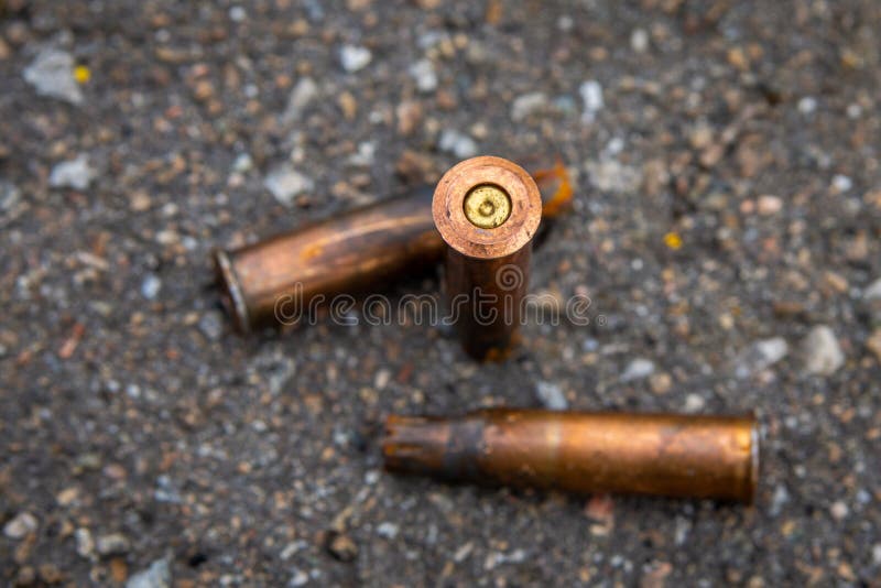Old bullet casings stock image. Image of brass, rusty - 39905631
