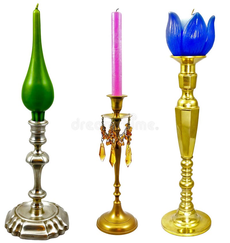 Three candlesticks stock image. Image of fire, decoration - 29912837