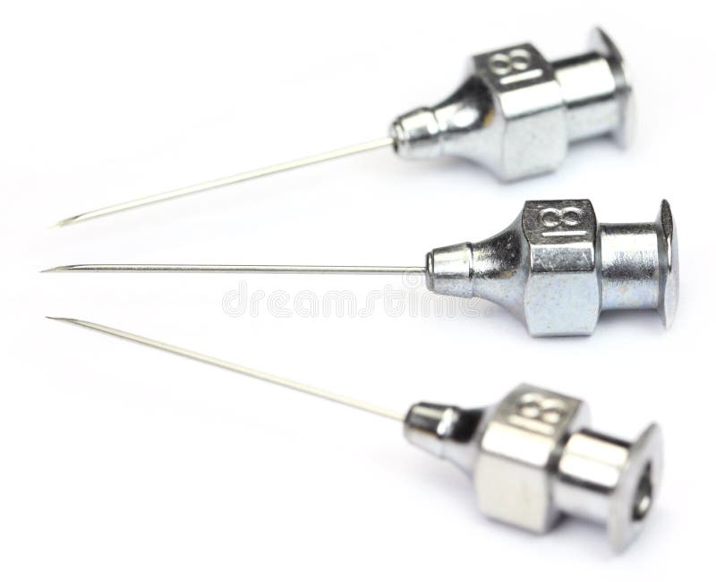 Old needles of syringe stock image. Image of illness - 22045859