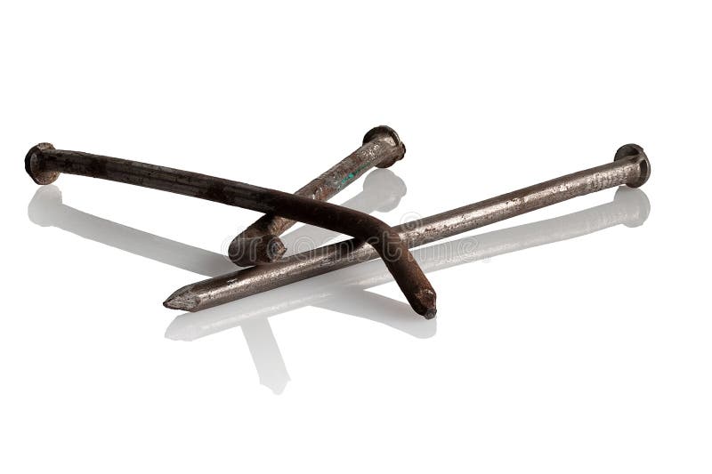 Rusty bent nail stock photo. Image of build, professional - 36461398