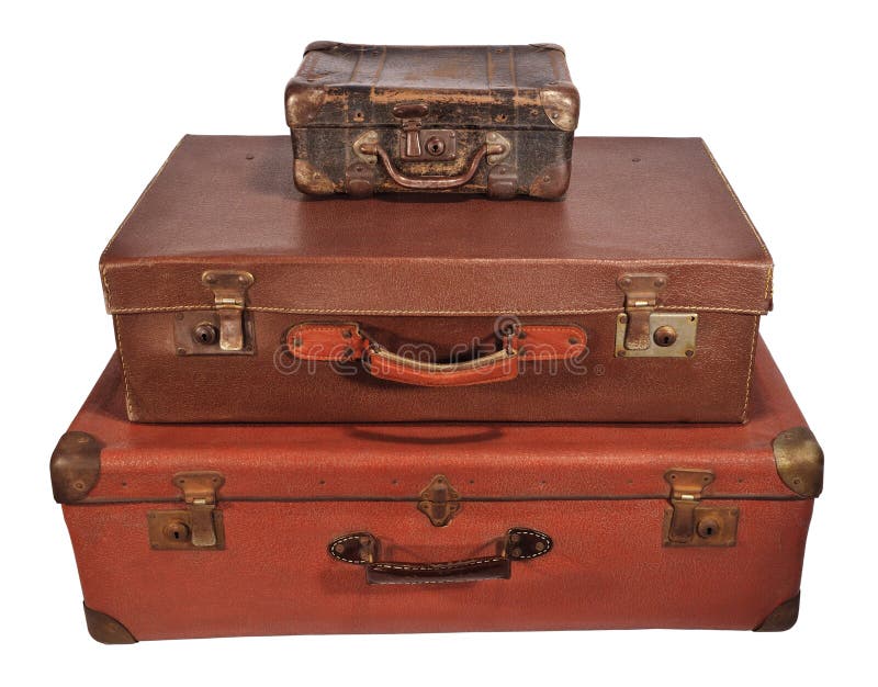 Old suitcase stock image. Image of isolated, case, vintage - 6251037