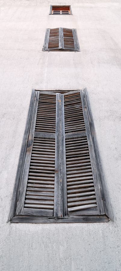 Three Old Windows stock photo. Image of flake, house - 10661200