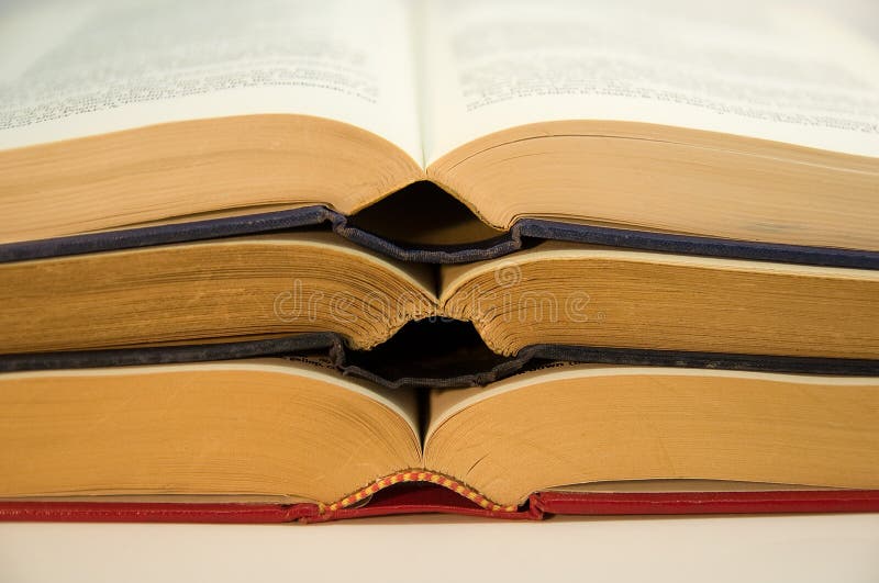 Three Open Books stock image. Image of read, book, intellectual - 5706245