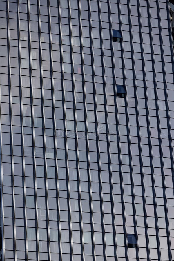 Three Open Windows in a Glass Skyscraper in a Vast Metropolis. Glass ...