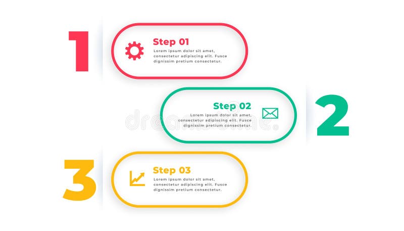 Three Option Modern Infographic Template Design Stock Vector ...