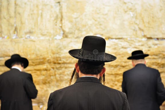 Three Orthodox Jewish Men editorial photo. Image of israel - 26023111