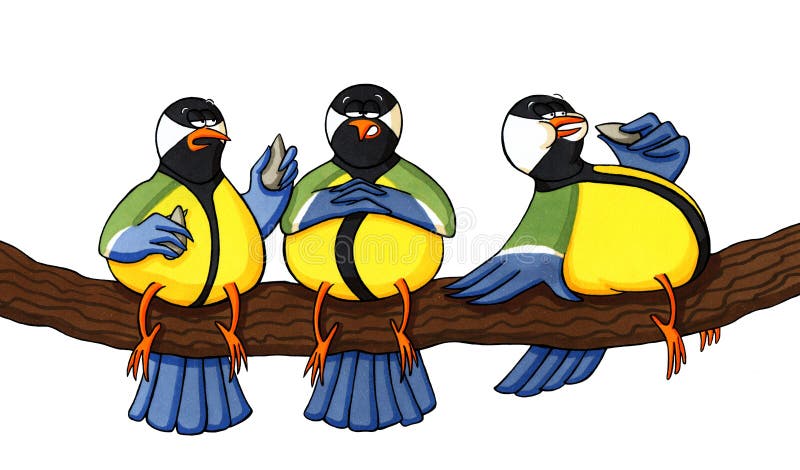 Birds Eating Seeds Coloring Pages