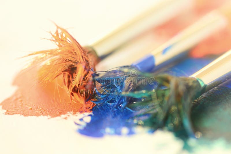 Three bright colors stock image. Image of macro, color - 124196291