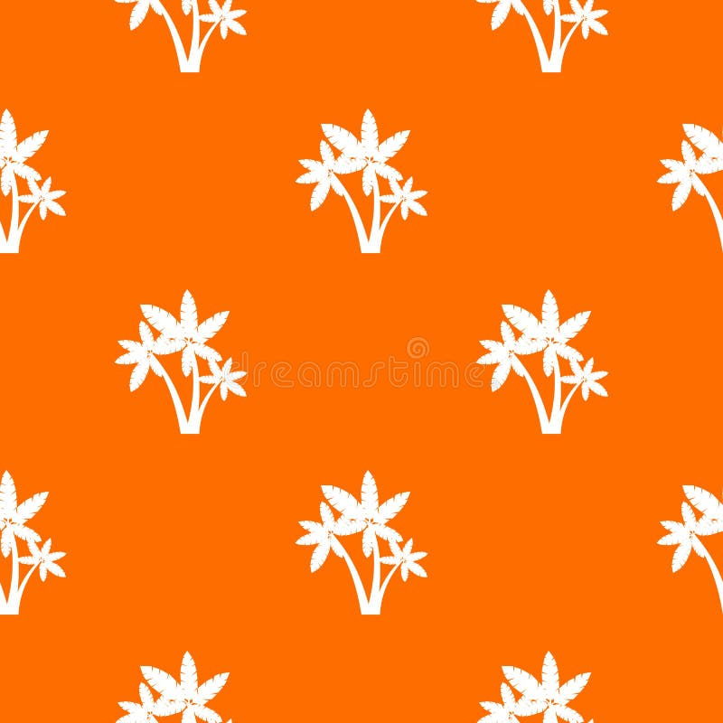 Three Palm Trees Pattern Seamless Stock Vector - Illustration of leaf ...