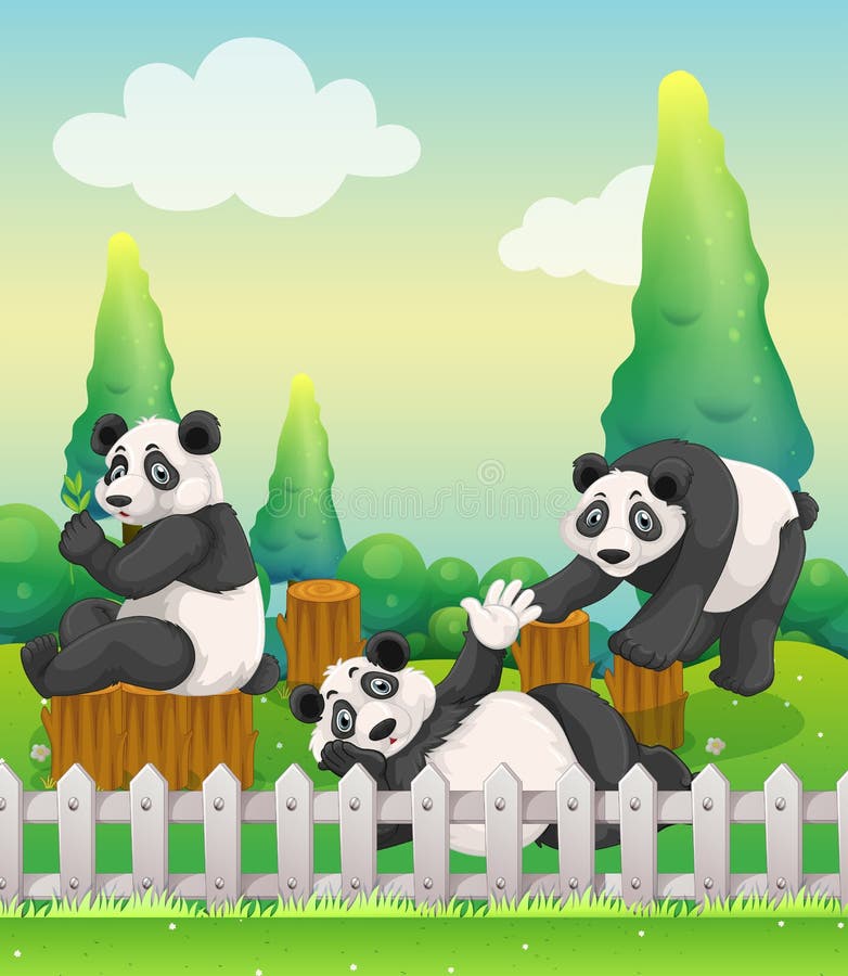 Three Panda Bears Stock Illustrations – 35 Three Panda Bears Stock ...