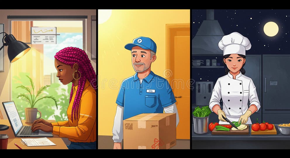 Depicting Professions Stock Illustrations – 373 Depicting Professions ...