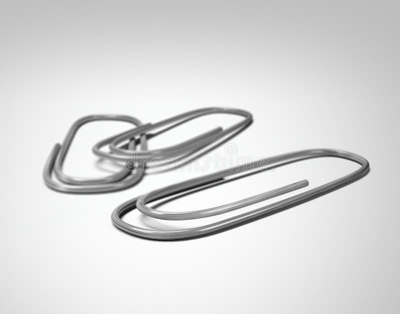 Three paper clips stock illustration. Illustration of clip - 26557573