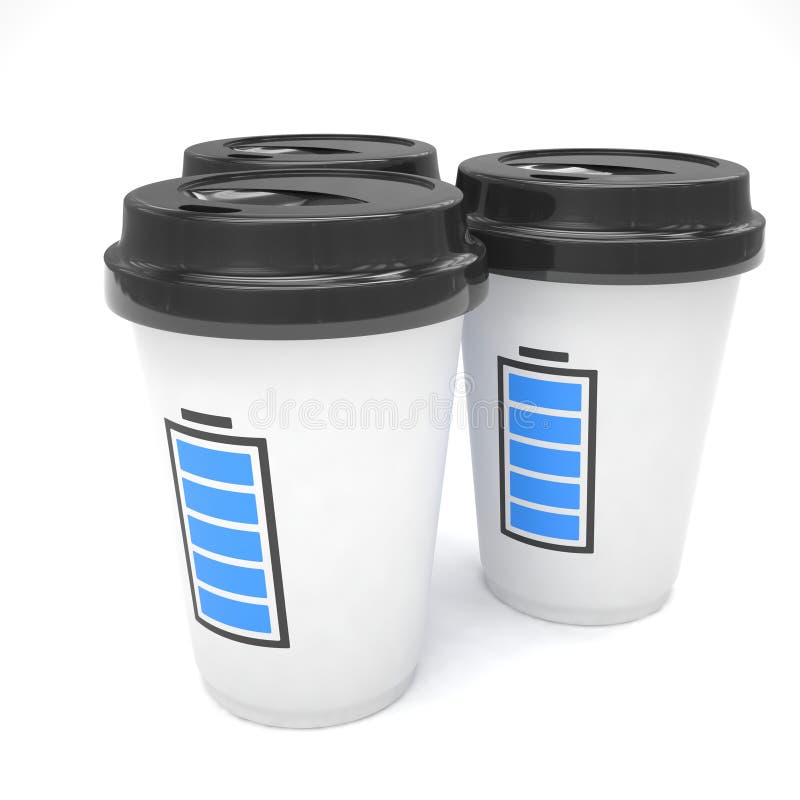 Three paper coffee cups stock photo. Image of paper, cups - 63205786