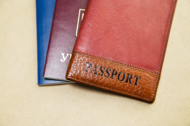 Three Passports(american,mexican and Spanish) Stock Image - Image of ...