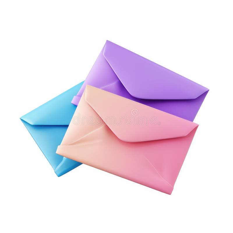 Pastel Colored Envelopes Stock Illustrations – 98 Pastel Colored ...