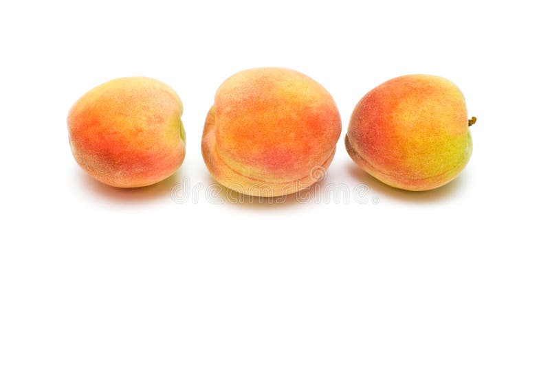 Three peaches stock photo. Image of juicy, summer, eating - 12175542