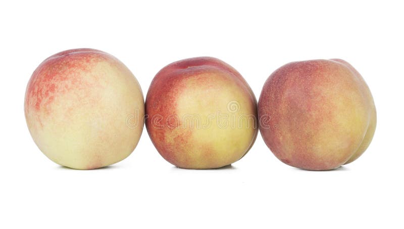 Three peaches stock image. Image of summer, yellow, nature - 94952231